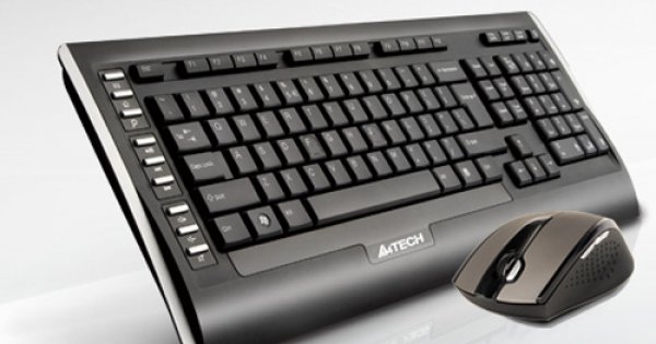 A4 TECH 9300F Q Kablosuz Usb Siyah Lux Multimedya Klavye/Mouse Set